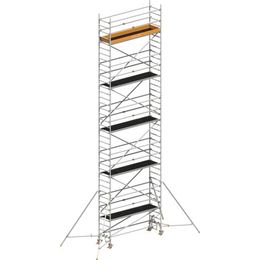 Layher Uni Standard P2 mit Uni Telegel&auml;nder und Ger&uuml;stst&uuml;tzen Typ 1411129 - Standh&ouml;he: 9.2 m