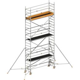 Layher Uni Standard P2 mit Uni Telegel&auml;nder und Ger&uuml;stst&uuml;tzen Typ 1411125 - Standh&ouml;he: 5.2 m