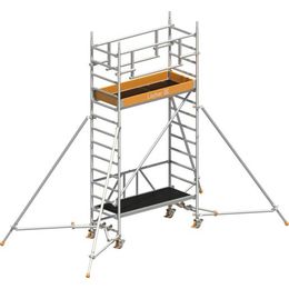 Layher Zifa P2 SAFETY PLUS mit Doppelgel&auml;nder und Ger&uuml;stst&uuml;tzen Typ 1426233 - Standh&ouml;he: 2.61 m