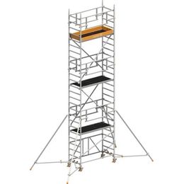 Layher Zifa P2 SAFETY PLUS mit Doppelgel&auml;nder und Ger&uuml;stst&uuml;tzen Typ 1426236 - Standh&ouml;he: 5.61 m