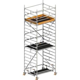 Layher Uni Kompakt P2 mit Uni Telegel&auml;nder Typ 1415004 - Standh&ouml;he: 4.20 m