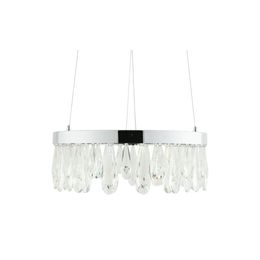 H&ouml;ffner LED-Pendelleuchte &brvbar; silber &brvbar; Ma&szlig;e (cm): H: 150 &Oslash;: 40 &raquo; H&ouml;ffner