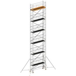 Layher Uni Standard P2 mit Uni Telegel&auml;nder und Ger&uuml;stst&uuml;tzen Typ 1411131 - Standh&ouml;he: 11.2 m
