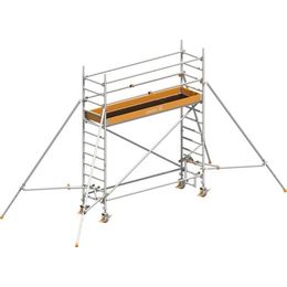 Layher Uni Standard P2 mit Uni Telegel&auml;nder und Ger&uuml;stst&uuml;tzen Typ 1411122 - Standh&ouml;he: 2.2 m