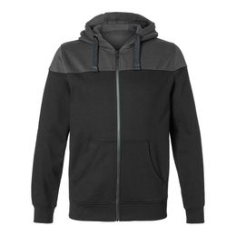 K&Uuml;BLER WORKWEAR K&Uuml;BLER Kapuzen-Sweatjacke schwarz/dunkelgrau 3XL ; K&uuml;bler Workwear (5223 6406-9998-3XL)