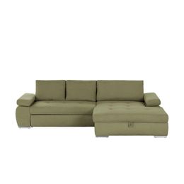 Smart Ecksofa Ibby &brvbar; gr&uuml;n &brvbar; Ma&szlig;e (cm): B: 294 H: 73 T: 173.0 &raquo; H&ouml;ffner