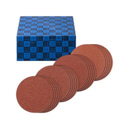 Pferd TOOLS Klettronden-Set Grob Korund 20-tlg. &Oslash; 125 mm A40,60,80,120 f&uuml;r Winkelschleifer (42898001)
