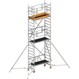 Layher Zifa P2 SAFETY PLUS mit Doppelgel&auml;nder und Ger&uuml;stst&uuml;tzen Typ 1426235 - Standh&ouml;he: 4.61 m