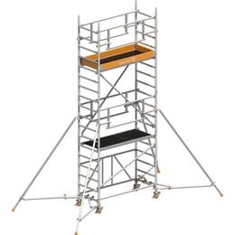 Layher Zifa P2 SAFETY PLUS mit Doppelgel&auml;nder und Ger&uuml;stst&uuml;tzen Typ 1426234 - Standh&ouml;he: 3.61 m