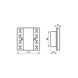 Jung KNX Raumcontroller-Modul Kompakt 4-fach LS 5194 KRM TS D (LS5194KRMTSD)