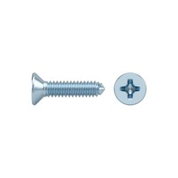 DIN 7516 Form D Senkkopf-Gewindeschneidschraube VG M4x20 Stahl galvanisch verzinkt PH ; Industrial Quality Supplies (075160140040020)