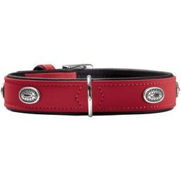 Hunter Hundehalsband softie stone rot M-L