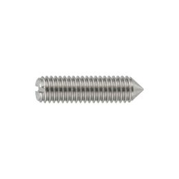 ISO 7434 Gewindestifte mit Spitze & Schlitz 1.4305 M 3 x 8 rostfreiei A 1 S ; Industrial Quality Supplies (074349100030008)