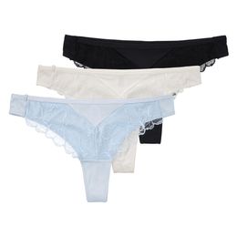Gina Benotti 3 Damen Strings aus Mikrofaser