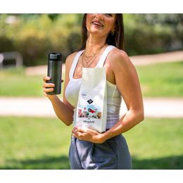 Kaffee-Geschenkset &bdquo;Alltagsheld to Camping&bdquo; &ndash; 1x 1kg Omni-Roast Ganze Bohne und Kambukka Becher