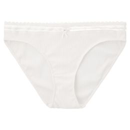 Gina Benotti Damen Slip mit Rippstruktur und Spitze
