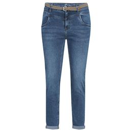 Gina Benotti Damen Slim-Jeans mit Flecht-G&uuml;rtel