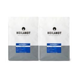 Heilandt - Espresso 1 - 2x 1kg Ganze Bohne - Intensit&auml;t: 4/6