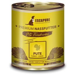 Escapure Puten Pfandl Hunde-Nassfutter getreidefrei 6x800g
