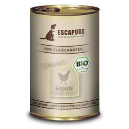 Escapure BIO Huhn Ragout Hunde-Nassfutter BIO-Qualit&auml;t 6x400g
