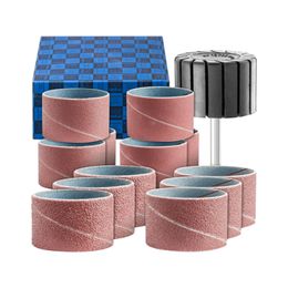 Pferd Schleifh&uuml;lsen-Set Korund mit Halter Schaft-&Oslash; 6 mm, 13-tlg., &Oslash; 45x30mm, A40,60,80,150, 42298005)