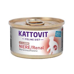 Kattovit Feline Diet Niere/Renal Lamm Katzen-Nassfutter Di&auml;tfutter 12x85g