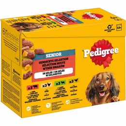 Pedigree Senior Gemischte Selektion in Gelee Hunde-Nassfutter f&uuml;r &auml;ltere Hunde 24x100 g