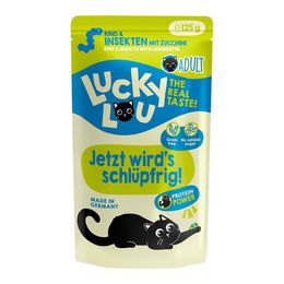 Lucky Lou Lifestage Adult Rind & Insekten Katzen-Nassfutter getreidefrei 16x125g