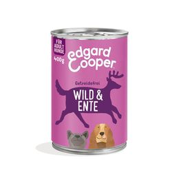 Edgard & Cooper Adult Wild & Ente Hunde-Nassfutter getreidefrei 6x400g
