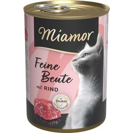 Miamor Feine Beute Rind Katzen-Nassfutter getreidefrei 12x400g