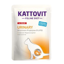 Kattovit Urinary Kalb Katzen-Nassfutter Struvitstein-Prophylaxe 24x85g
