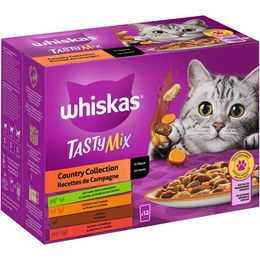 whiskas Tasty Mix Multipack Country Collection Katzen-Nassfutter in Sauce 12x85g