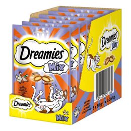 Dreamies Katzensnack Mix mit Huhn & Ente Katzensnacks ohne k&uuml;nstliche Aromastoffe 6x60g