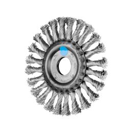 Pferd TOOLS Rundb&uuml;rste gezopft RBG &Oslash; 125x12x22,2 mm Edelstahl-Draht-&Oslash; 0,50mm Winkelschleifer (43303008)