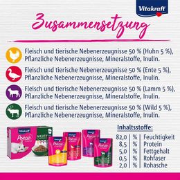 Vitakraft Po&eacute;sie Classique Meaty Choice Sauce Katzen-Nassfutter ohne Getreide 12x85g