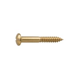 DIN 96 Halbrund-Holzschraube 3x40 Messing blank Schlitz ; Industrial Quality Supplies (000967000030040)