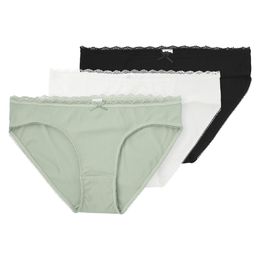 Gina Benotti 3 Damen Slips aus Mikrofaser