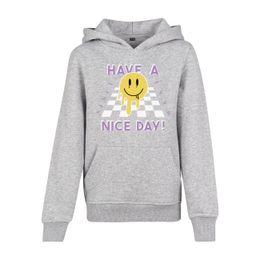 MisterTee M&auml;dchen Kapuzensweatshirt "MisterTee Herren Kids Nice Day Hoody"erdgrau, Gr. 134, bedruckt, 65% Baumwolle, 35% Polyester, Sweatshirts