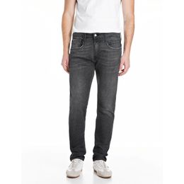 Replay Herren Slim-fit-Jeans "Anbass Superstretch"dunkelgrau c097, Gr. 29, unifarben, Denim/Jeans, Obermaterial: 99% Baumwolle, 1% Elasthan, Jeans,
