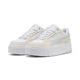 Puma Damen Sneaker "KARMEN II IDOL", Gr. 36, beige, Leder, Schuhe, f&uuml;r sportliche Anl&auml;sse, mit SoftFoam+ Einlegesohle, aus Leder