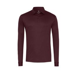 DESOTO Herren Langarm-Poloshirt "Jerseypolo Essential Kent langarm"schwarz burgund piqu&eacute;, Gr. XXL, Piqu&eacute;, Obermaterial: 100% Baumwolle, Shirts,