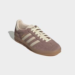 Herren Sneaker "GAZELLE INDOOR", adidas originals, Gr. 36trace braun, warm vanilla, gum4, Leder, Schuhe