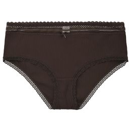 Gina Benotti Damen Panty mit Rippstruktur und Spitze