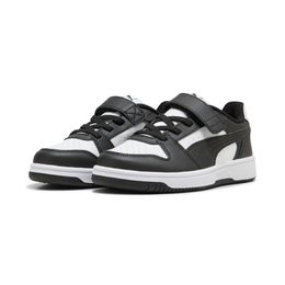 Puma M&auml;dchen Sneaker "REBOUND SLAM LO AC PS", Gr. 34, schwarz-wei&szlig;, Synthetik, Schuhe