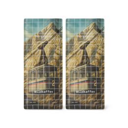 Wildkaffee - Bergsonne Espresso - 2x1 kg Ganze Bohne - Intensit&auml;t: 5/6