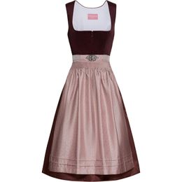 Kr&uuml;ger Dirndl Kr&uuml;ger Madl Langes Dirndl Aurela Bordeaux (Gr&ouml;&szlig;e: 34)