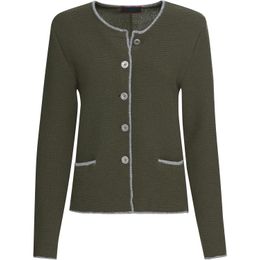 Reitmayer Cardigan mit R&uuml;ckenfalte Gr&uuml;n (Gr&ouml;&szlig;e: 48)