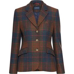 Highmoor Karo-Blazer Blau/Braun/Rot (Gr&ouml;&szlig;e: 38)