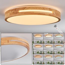 hofstein Sofo Deckenleuchte LED Wei&szlig;, 1-flammig, Fernbedienung
