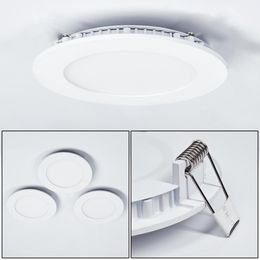 hofstein Finsrud Deckenaufbauleuchte 3er Set LED Wei&szlig;, 3-flammig